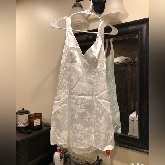 Cider | Dresses | White Satin Dress | Poshmark